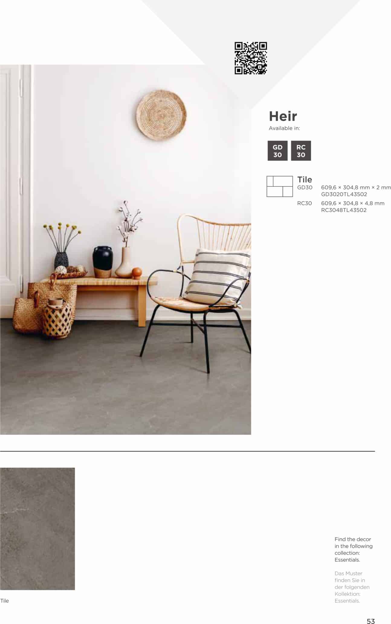 Aspecta DB - GD30 Heir Tile – 60x30 Cm